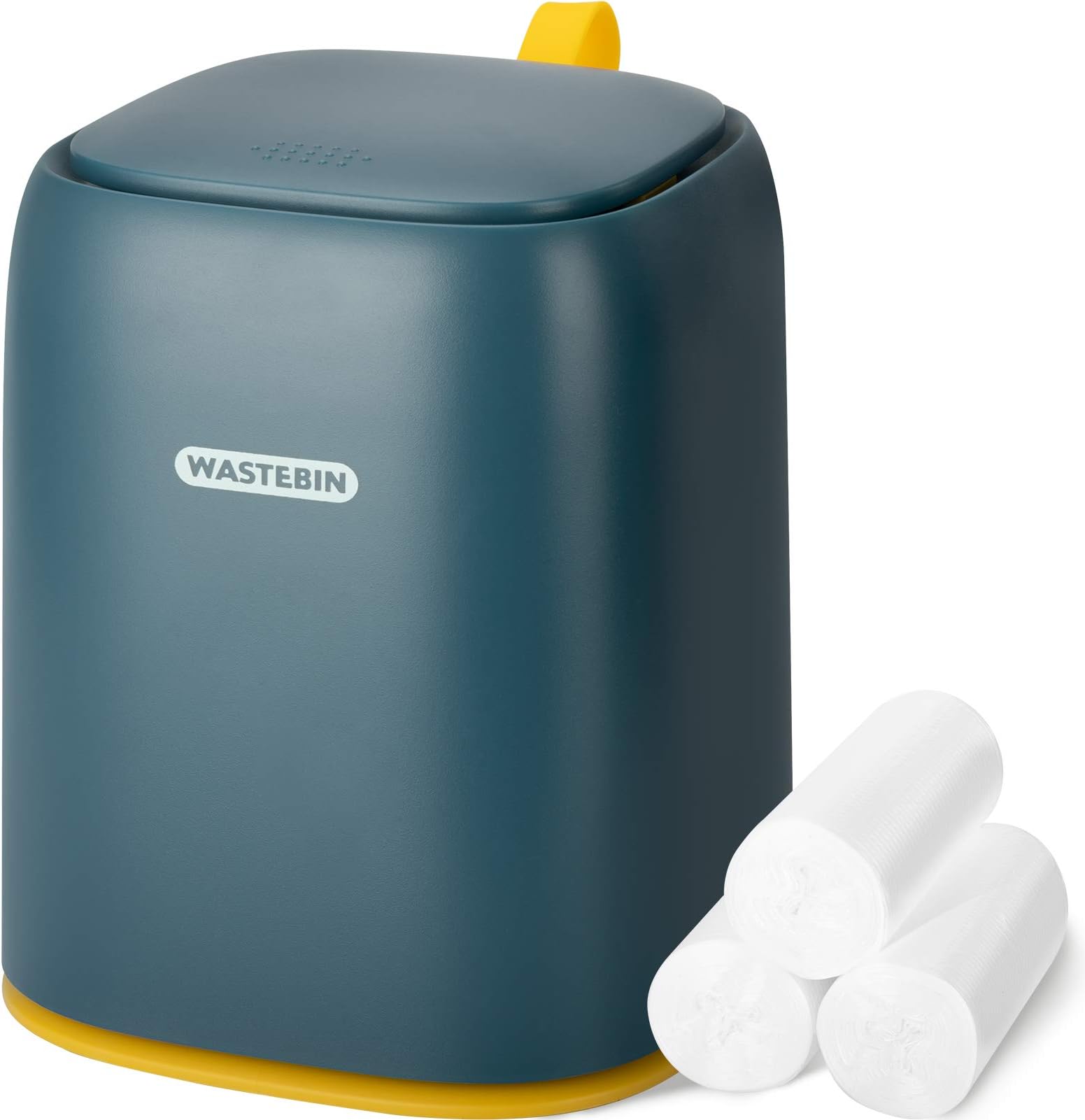 Amazon.com: Estilo Mini Countertop Trash Can | Brushed Stainless Steel ...