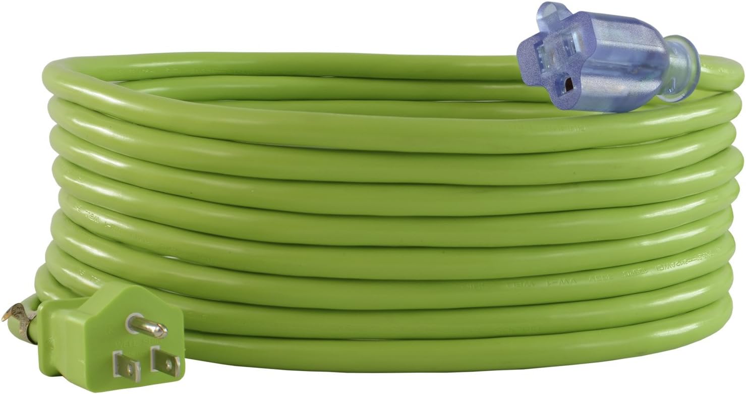 Coleman Cable 04004 6-Feet 14/3-Wire Gauge SJTW Tri-Source Extension ...