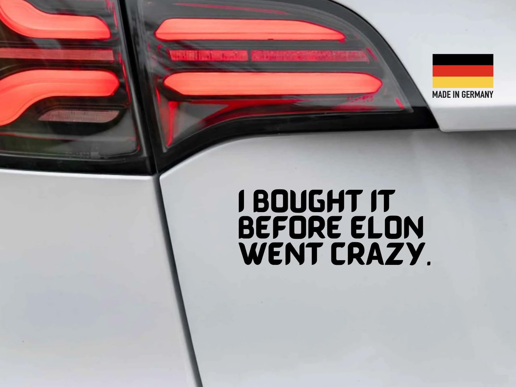 I Bought This Before Elon Went Crazy Aufkleber Sticker Tesla Musk ...