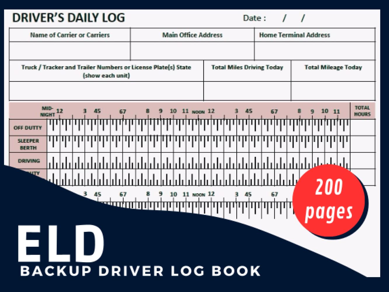 ELD Backup Driver Log Book: The ELD Backup Driver Log Book for Reliable ...