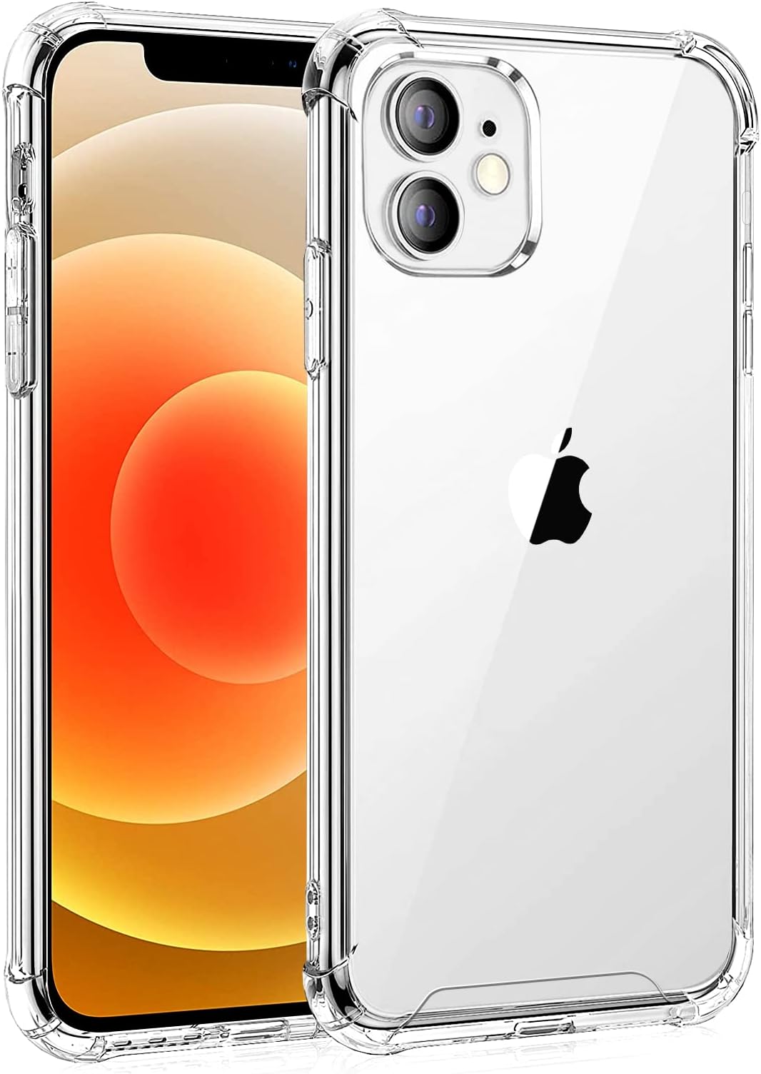 Whioltl Coque pour iPhone 12 Mini, Transparente Silicone TPU Bumper Housse Case Cover, Anti ...