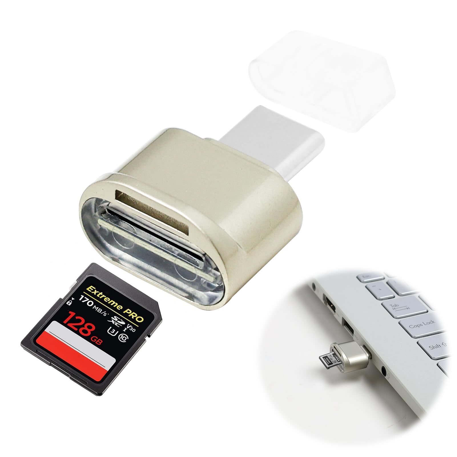 Gments Mini Type C to TF Card Reader USB C TF Memory Card Write High ...