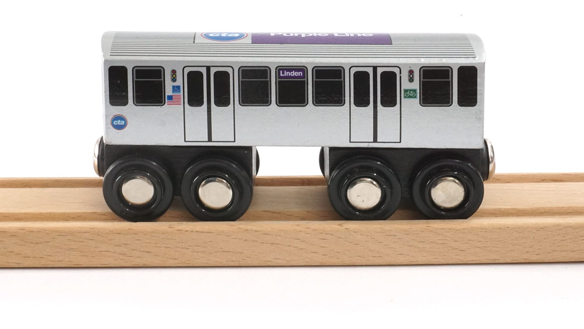 Buy MUNI PALS Munipals Chicago Transit Authority Wooden Railway Purple ...