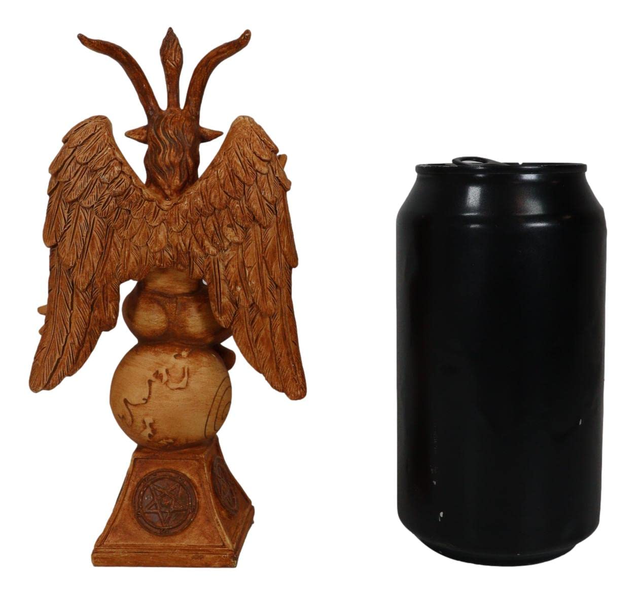 Large 15quot Tall Templar Sabbatic Goat Baphomet Satan Statue