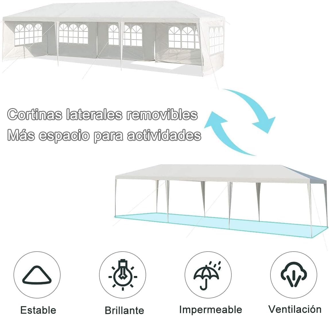 TRIUMPHKEY 3x9 Meter Outdoor Canopy Tent Instruction Manual