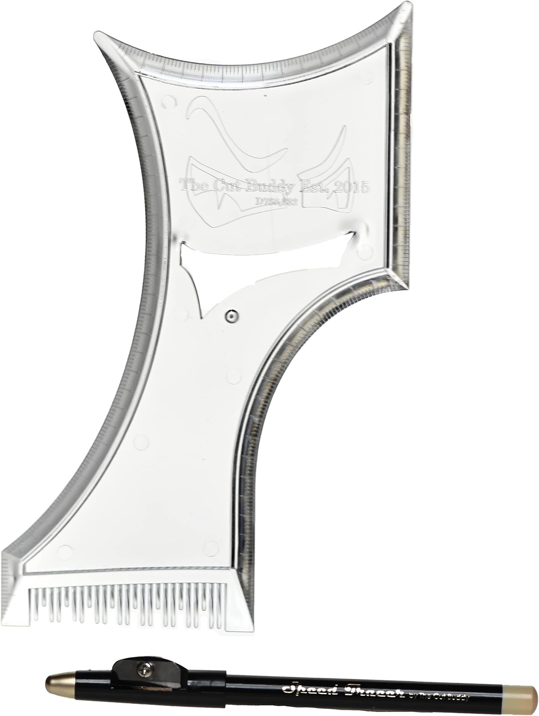 Amazon.com : 2PCS Men's Beard Shaping Tool Template, Beard Guide Shaper ...