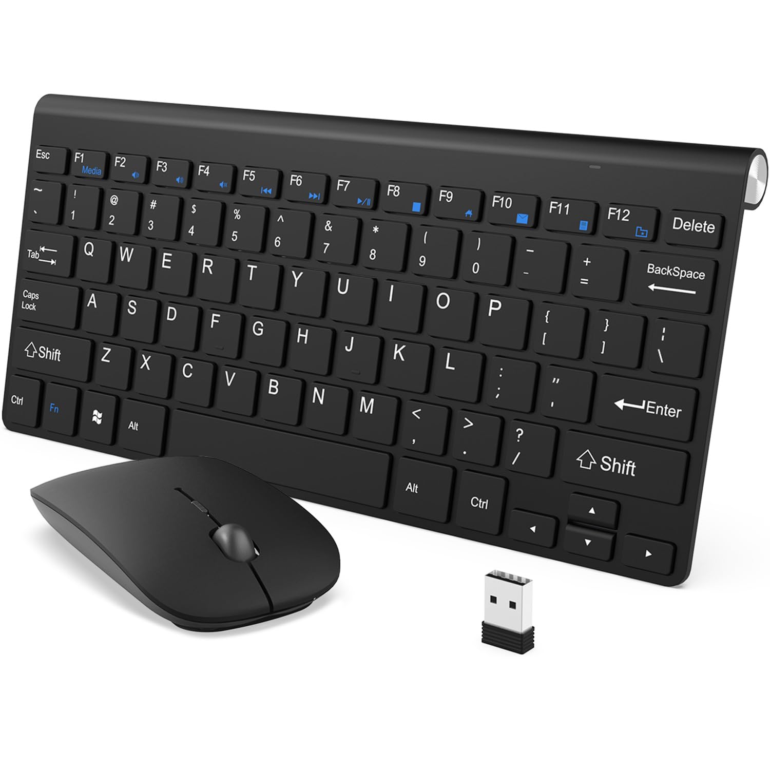 Buy Andizun Us Layout Wireless Keyboard And Mouse Set 2 4ghz Cordless Slim Computer Keyboard