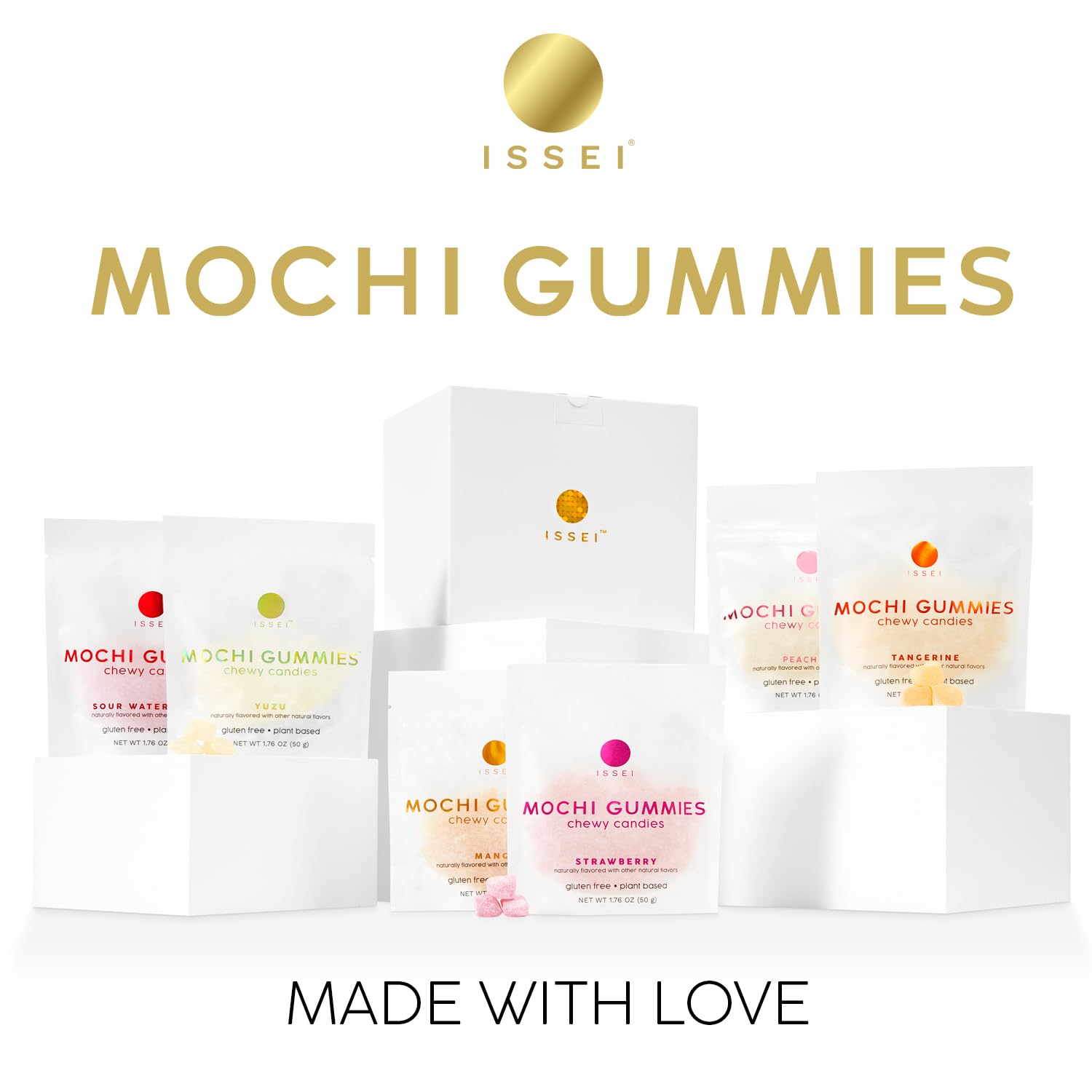 Snapklik.com : ISSEI Mochi Gummies Chewy Candy Soft & Chewy Award ...