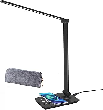 Jubangtong LED Desk Lamp with Wireless Charger，Phone Charging Lamp ...