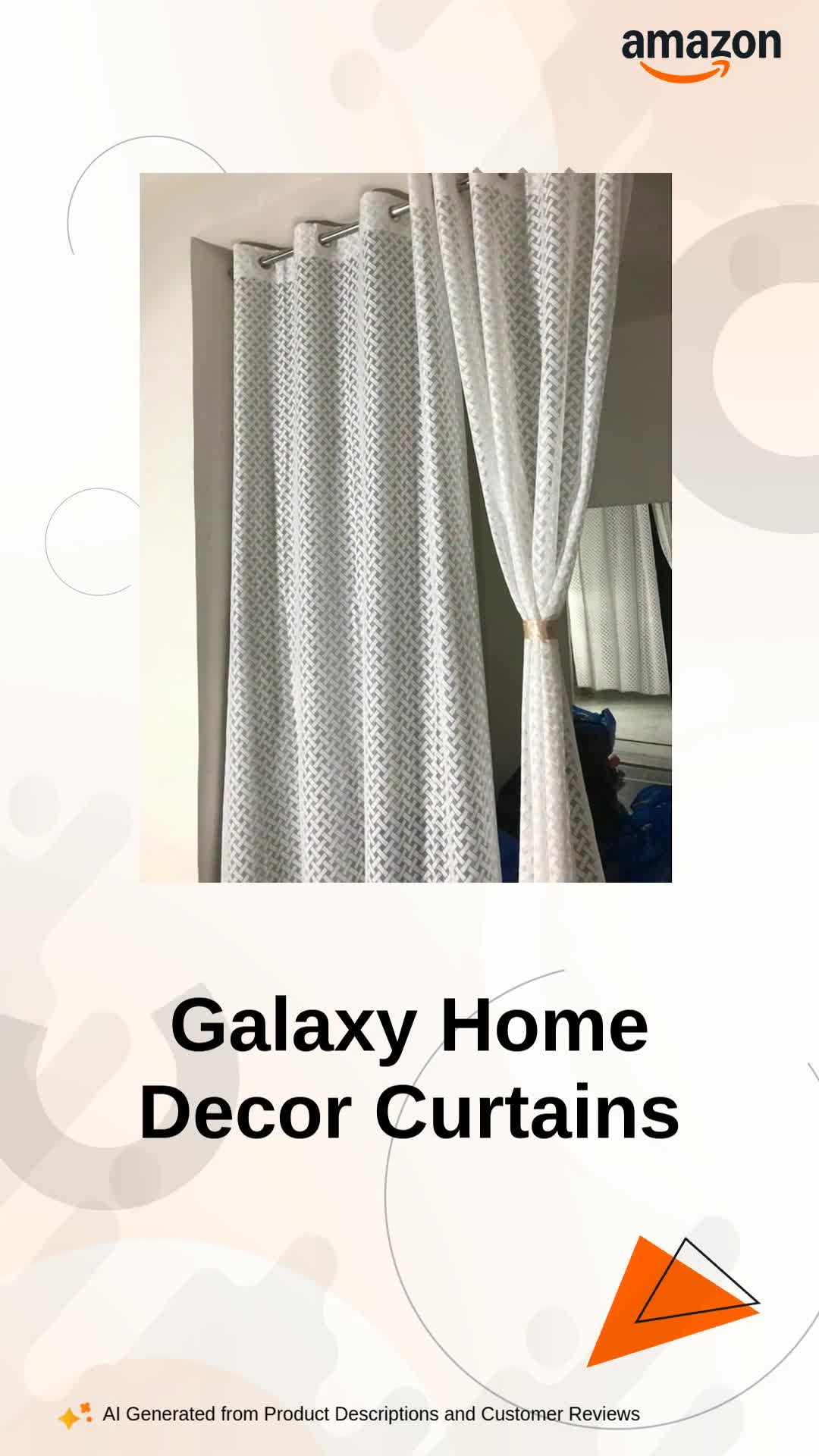 Watch Galaxy Home Decor Curtains on Amazon Live