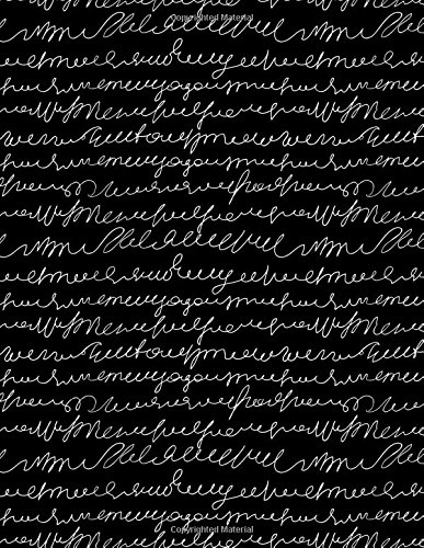 My Big Fat Bullet Journal Scribbly Handwriting White on Black: Jumbo ...