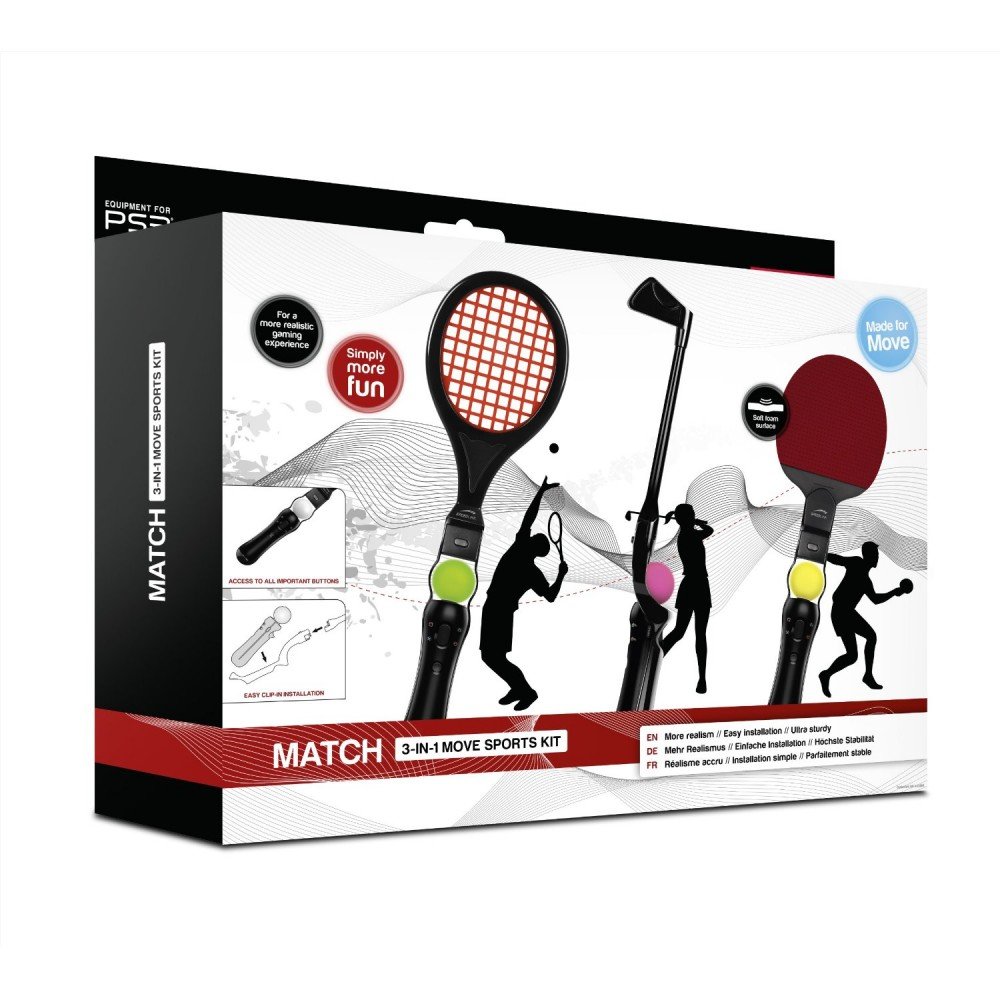Amazon.com: Speedlink MATCH 3-in-1 Move Sports Kit PlayStation Move ...