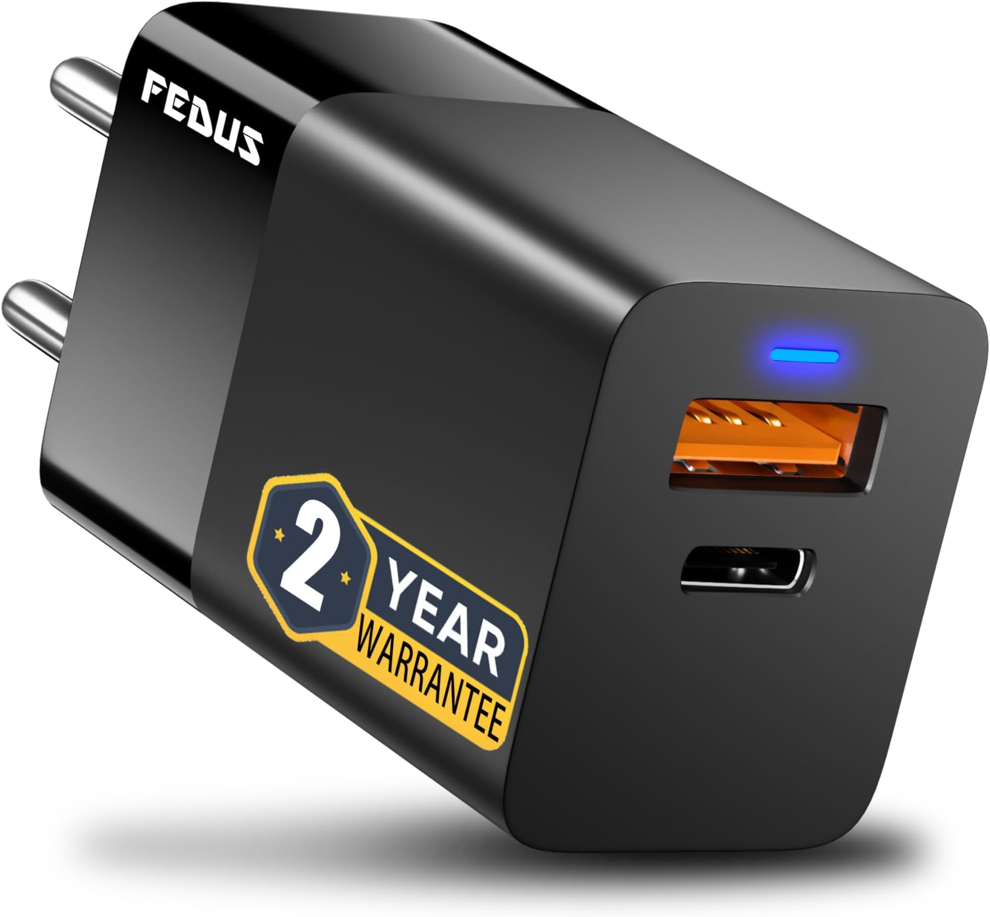 Ambrane 65W Charger Adapter, 3 Ports - 2 Type C & 1 USB for Samsung ...