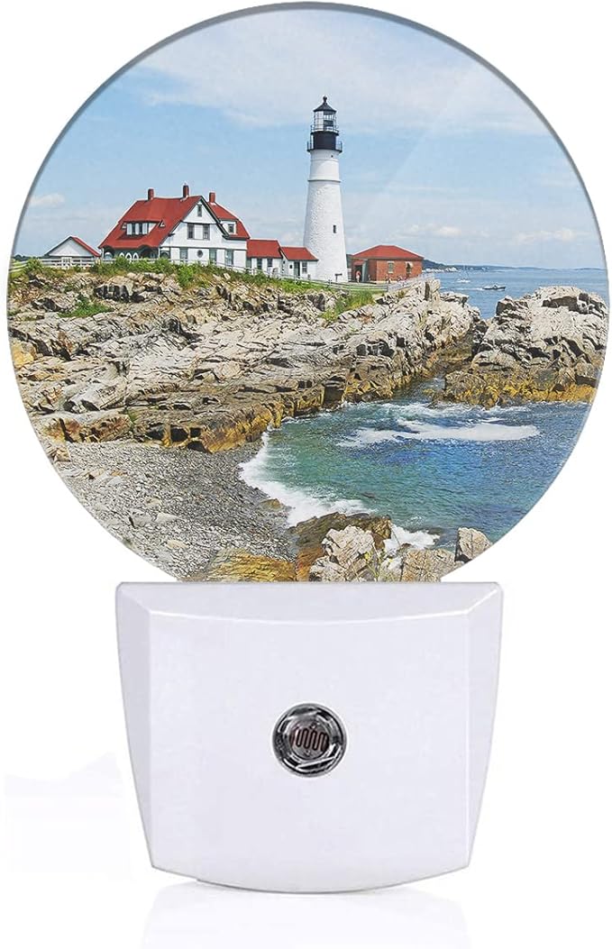 EKOBLA Night Light, Plug in Night Light Portland Head Lighthouse by ...