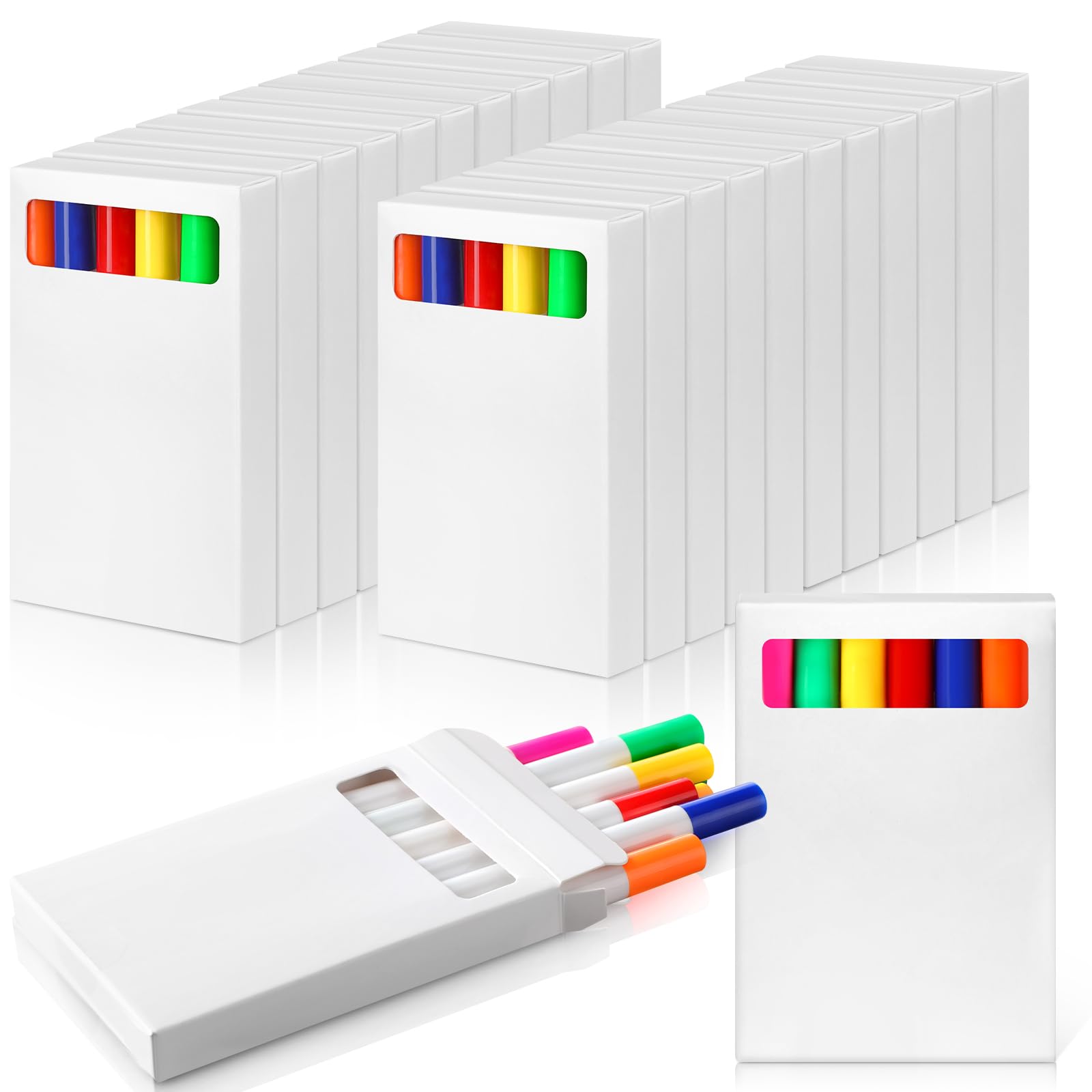 Amazon.com: Humyoun 144 Pcs Washable Marker Set 24 Boxes of 6 Vibrant ...