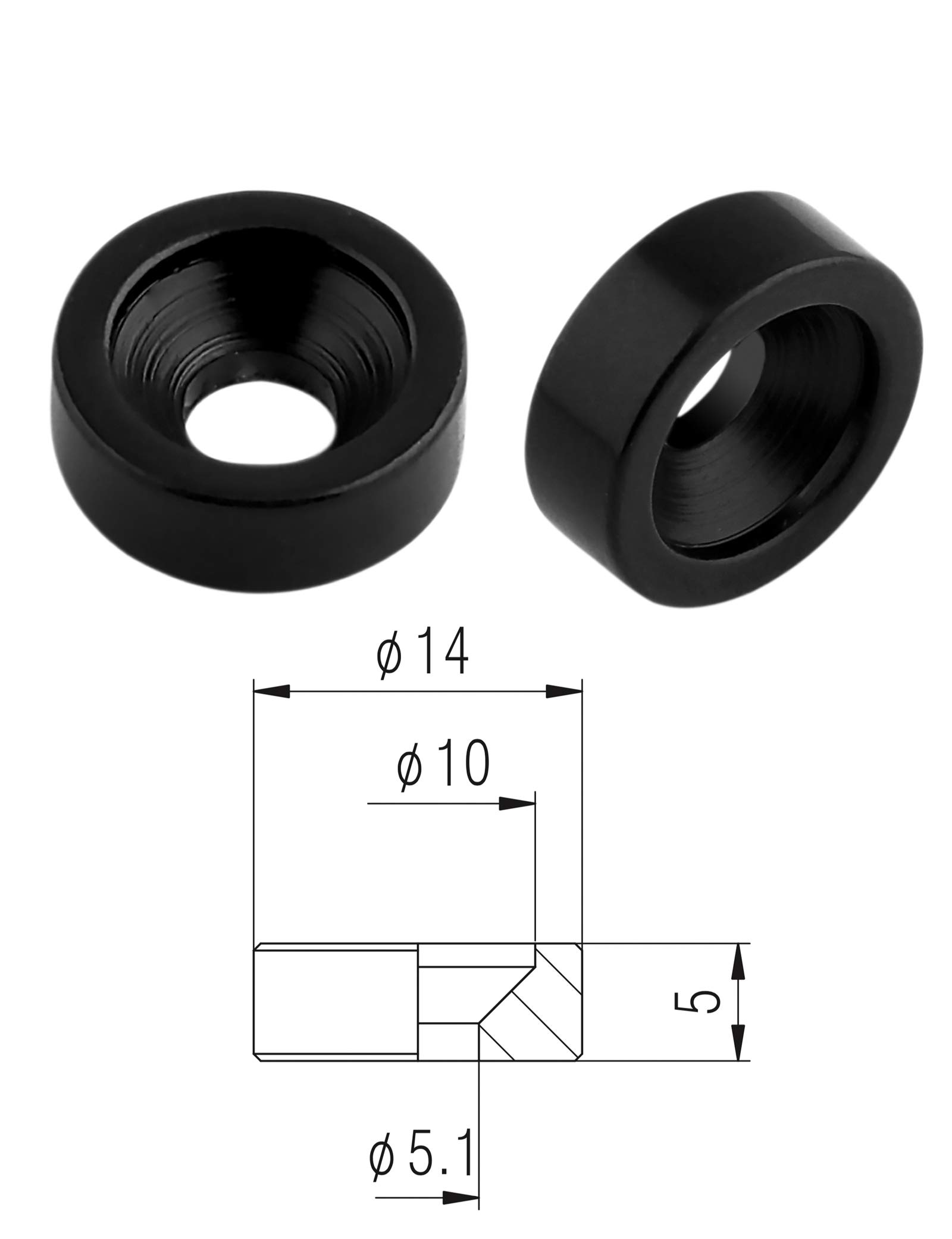 Snapklik.com : Holmer Guitar Neck Joint Bushings Ferrules And Bolts For ...