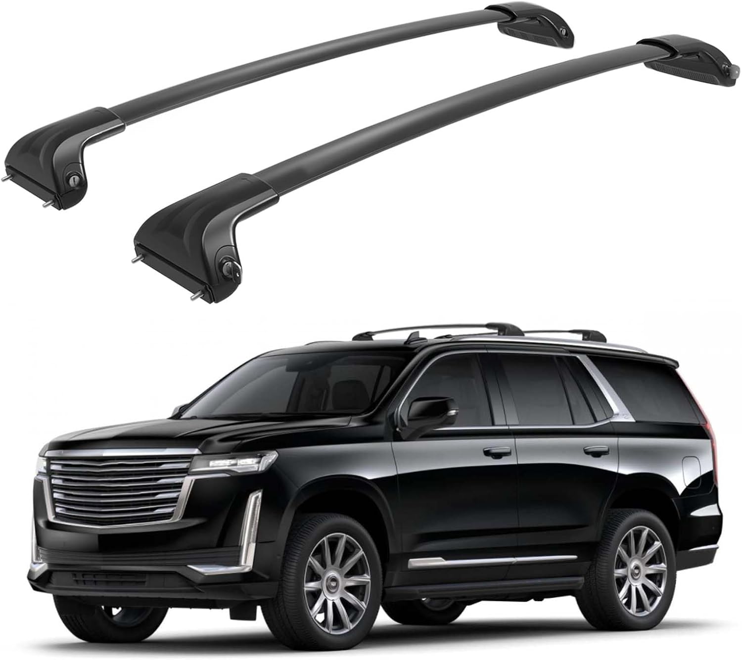 Amazon.com: HmmtyRack 330lbs Lockable Roof Rack Cross Bars Compatible ...