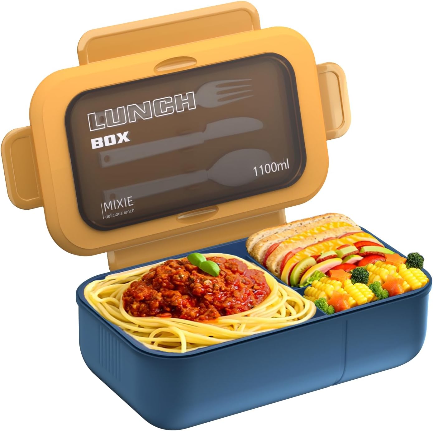 Amazon.com: ACEES Bento Box Adult Lunch Box,BPA-Free Single Layer Lunch ...