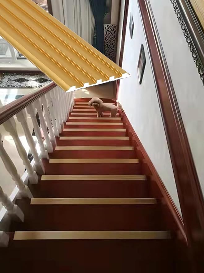 Amazon.com: Metal Stair Nosing 72 68 64 60 56 52 50 46 42 38 34 30 Inch ...