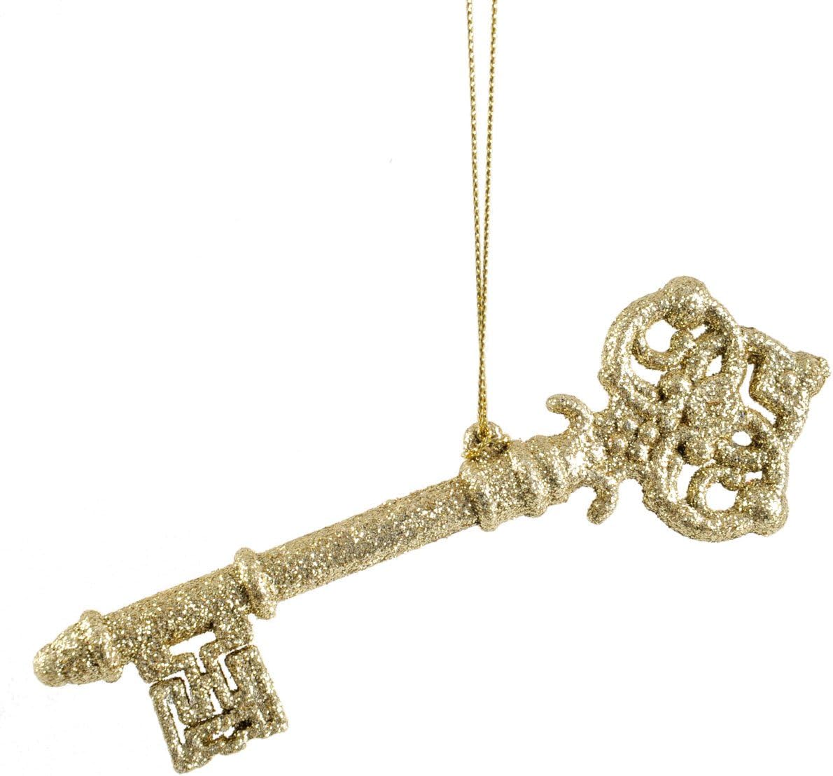 Amazon.com: Kaemingk Gold Plastic Glitter Key With Hanger : Home & Kitchen