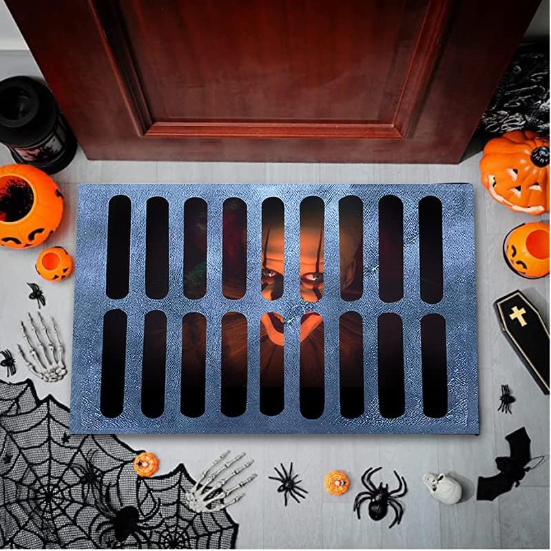 Amazon.com: 2024 3D Illusion Clown Door Mat Horror Clown Rug ...
