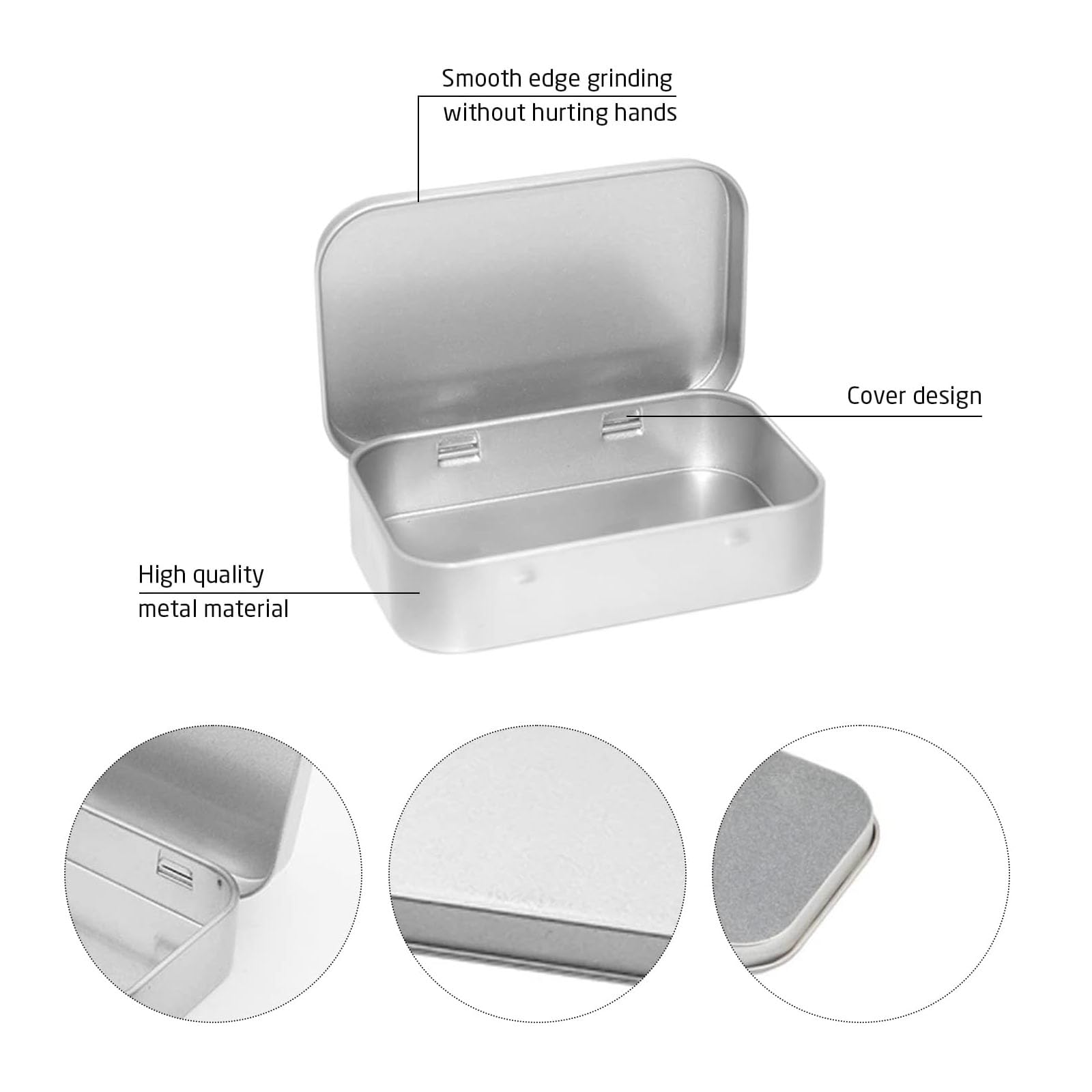 Galvanized Box With Lid New Design Custom Plastic And Tinplate Storage