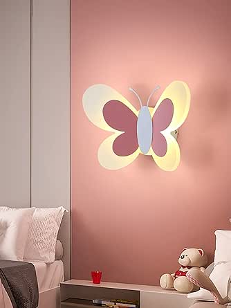 SieHam Led Wall Lamp for Girls' Rooms Wall Sconce 3-Colour Adjustable ...