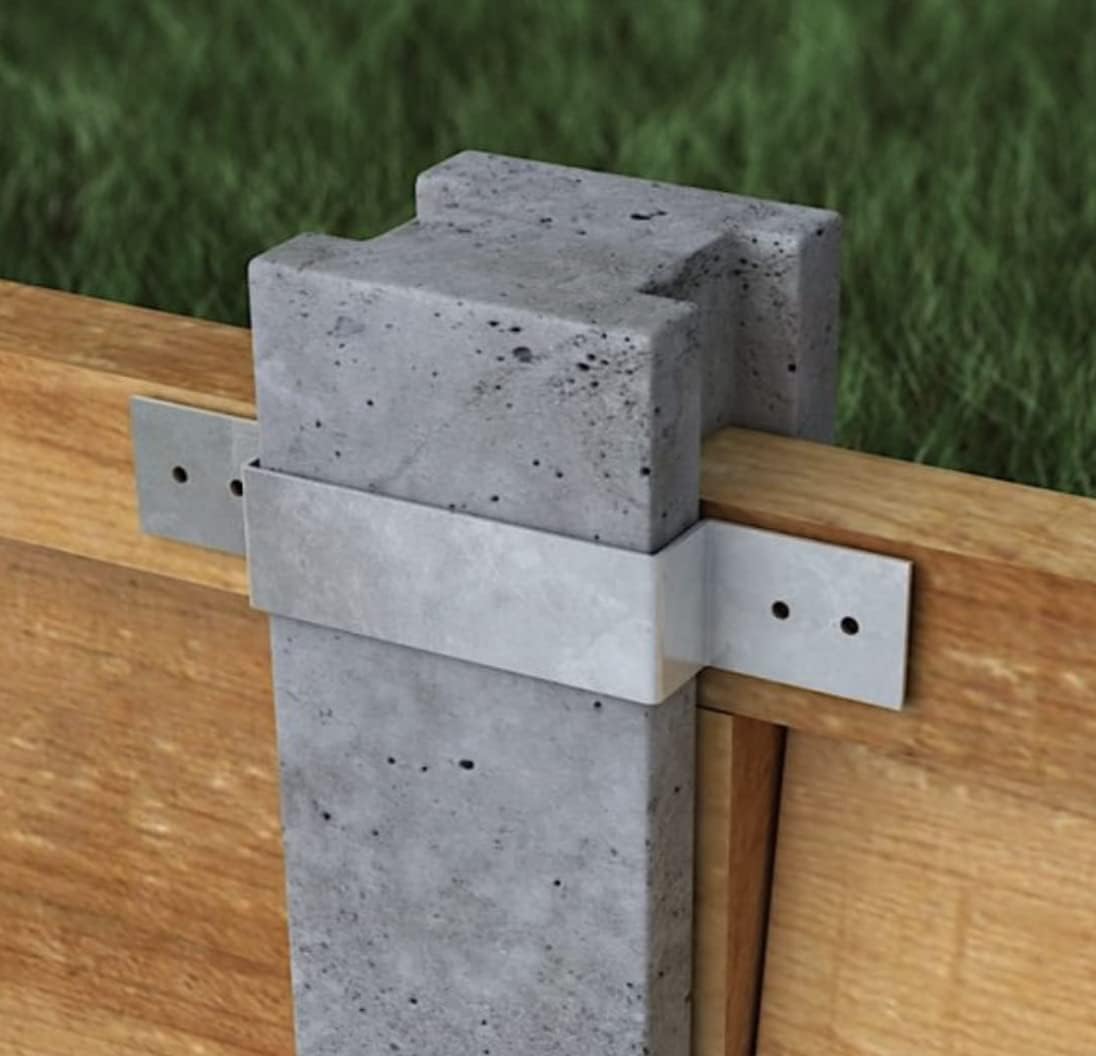 Fence Panel Clips Trellis U Clip Bracket for Timber Posts, Anti ...