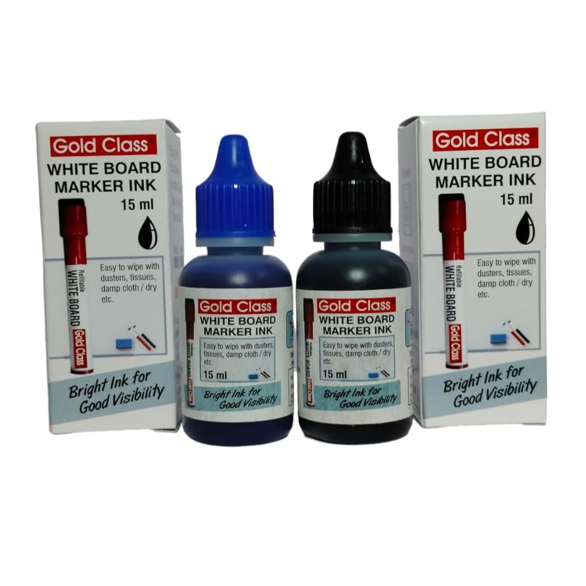 Gold Class Combo Pack of White Board Marker Ink 15ML | Easily ...