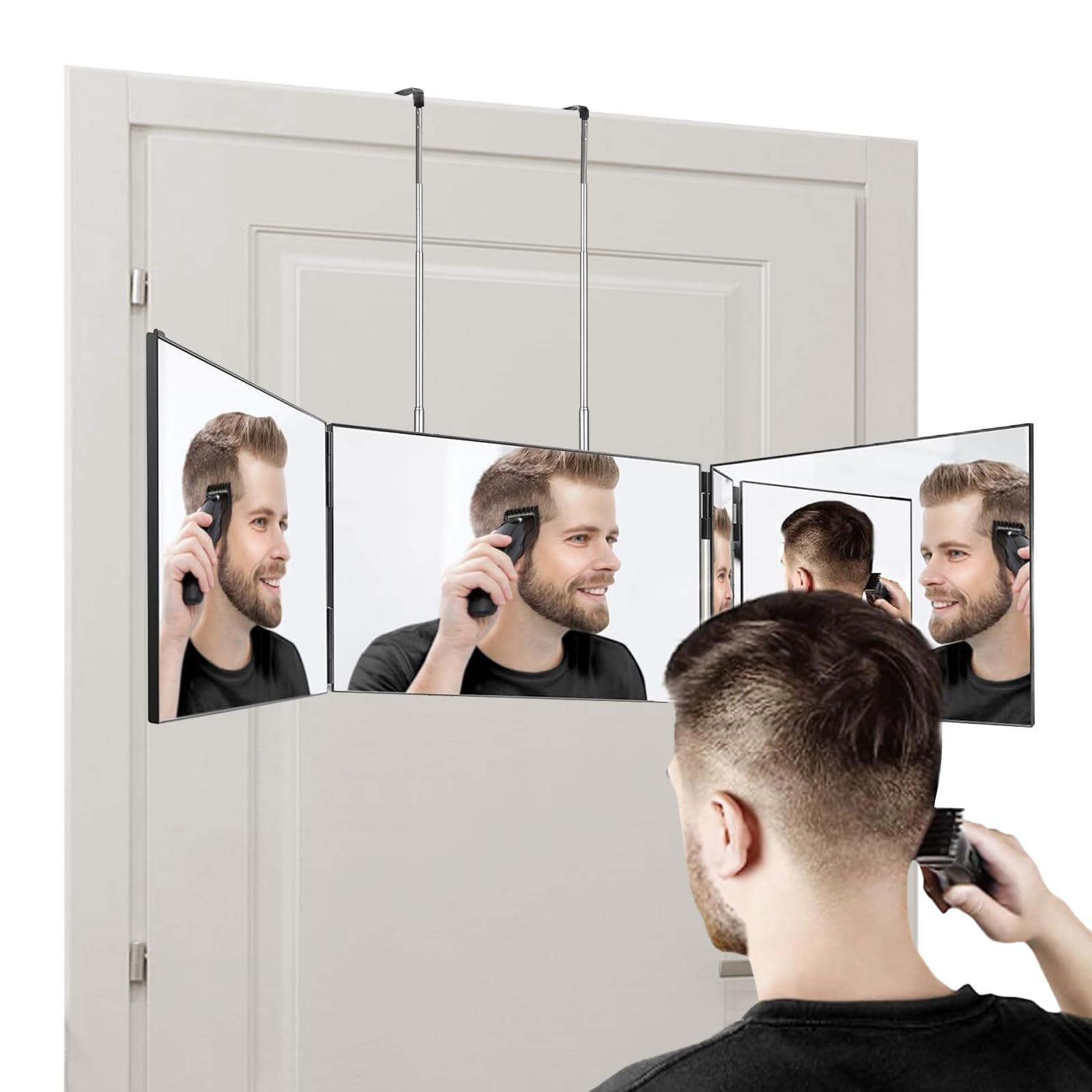 GOQELK 3 Way Mirror - 360 Mirror, Three Way Mirror with Adjustable ...