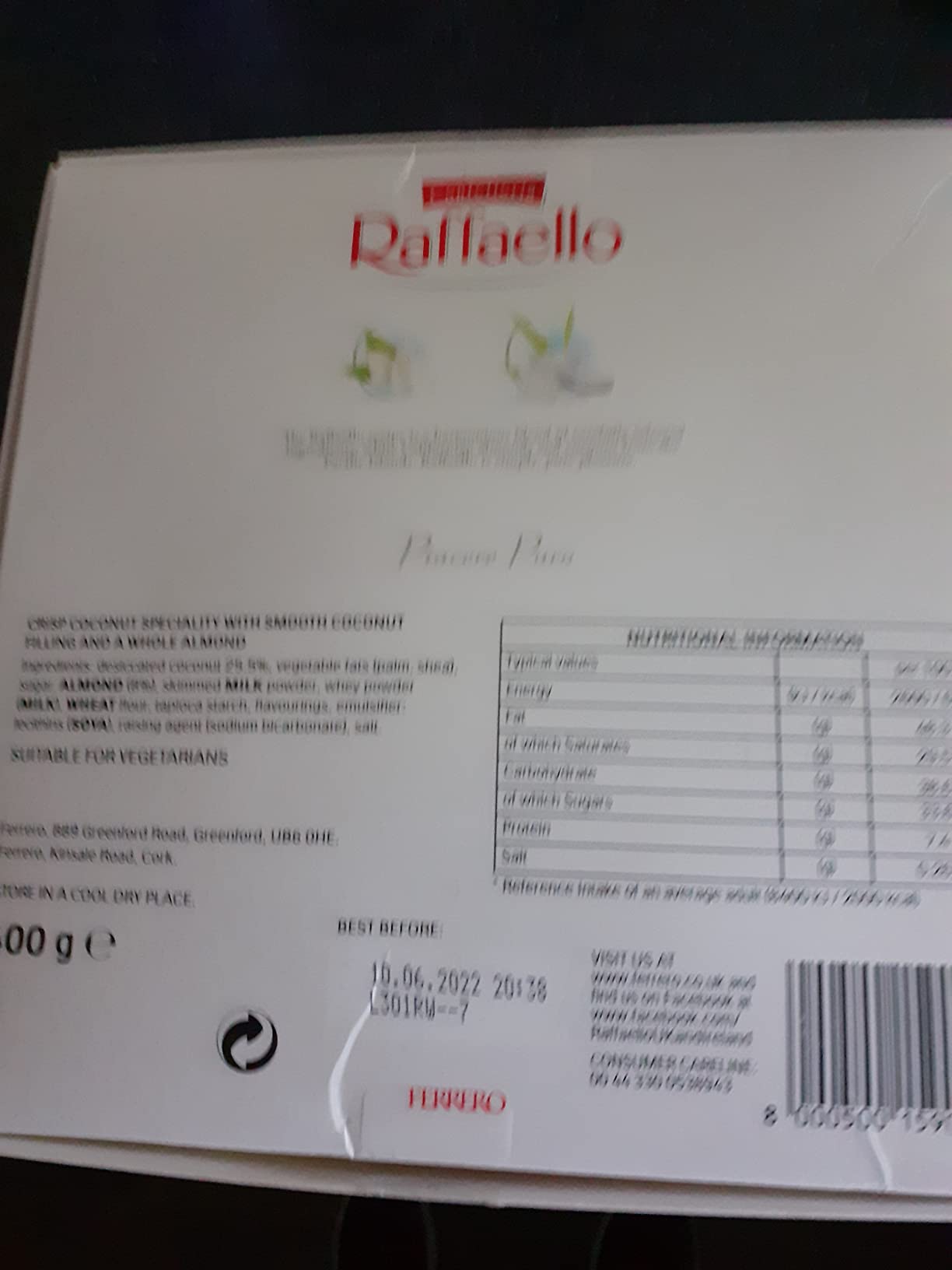 Ferrero Raffaello Pralines, White Chocolate Gift, Mothers Day Gifts ...