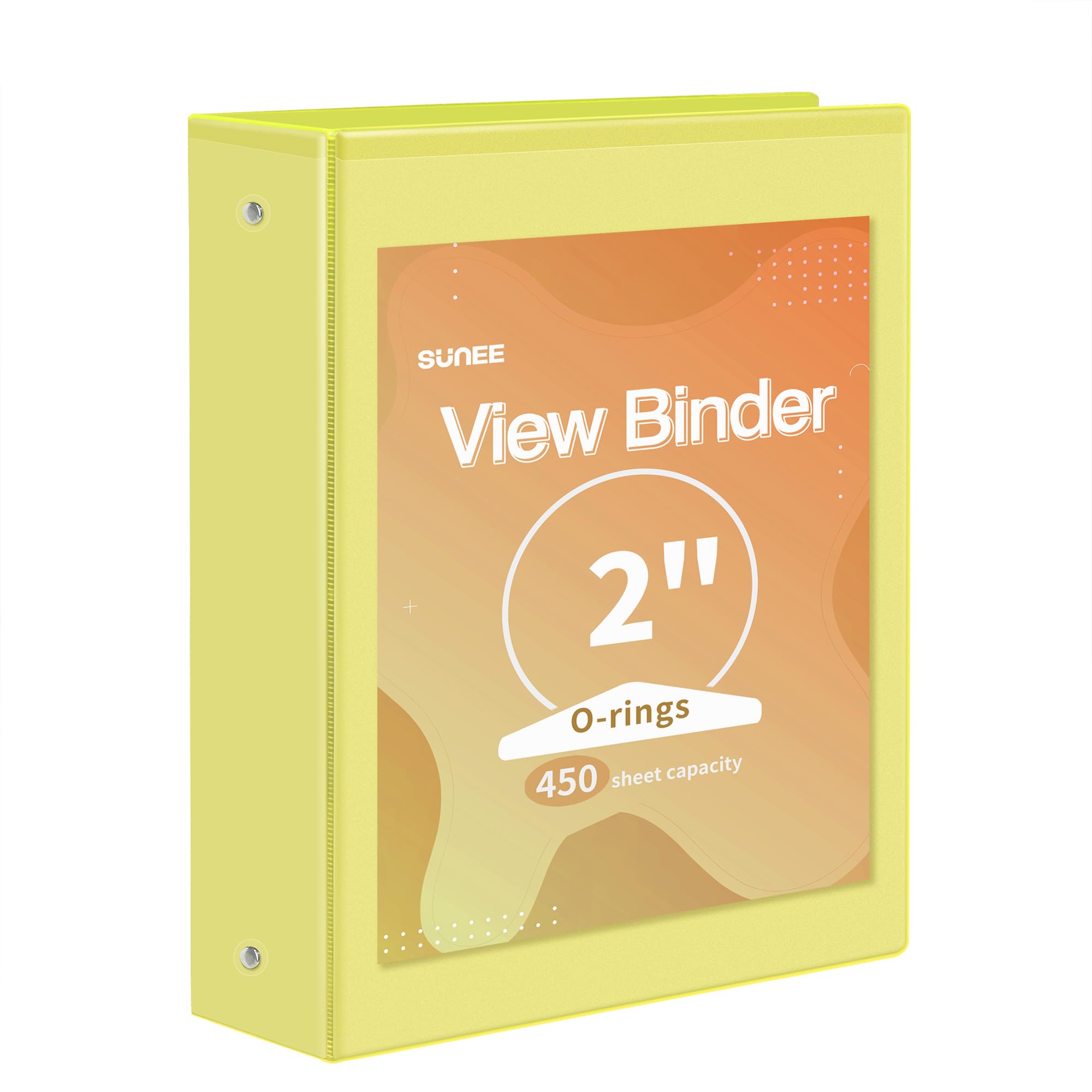 Amazon.com : SUNEE 3 Ring Binder 2 Inch 1 Pack, Clear View Binder Three ...