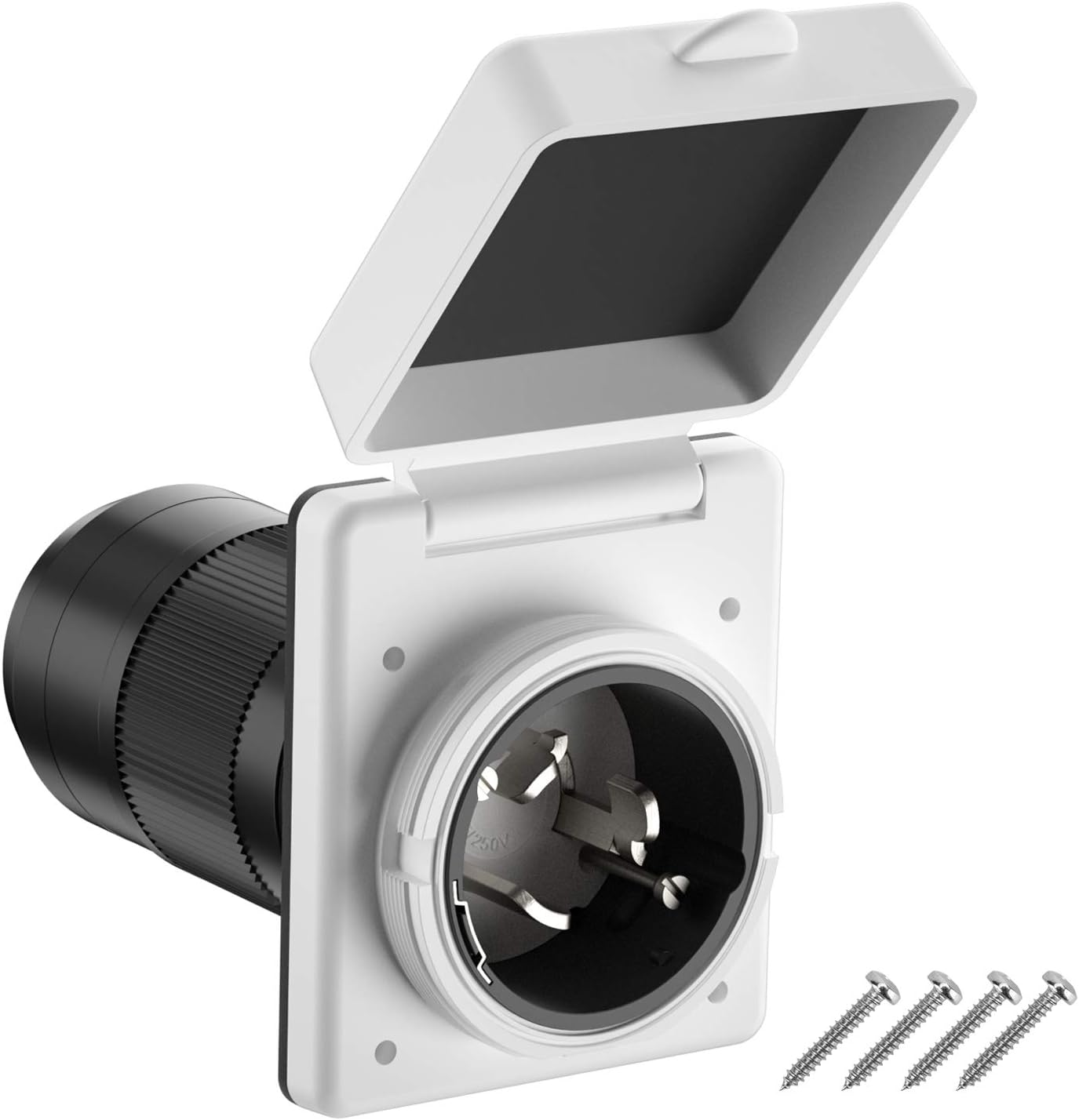 Amazon.com: True Mods 50A RV Inlet Shore Power Supply Outlet Receptacle ...