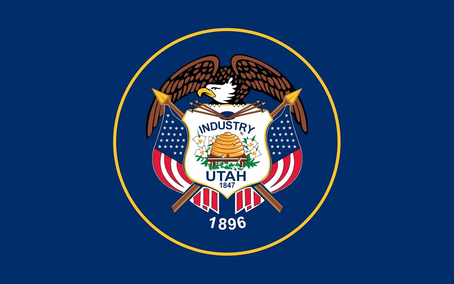 Amazon.com : magFlags Large Flag Utah | flag | 1.35m² | 14.5sqft ...