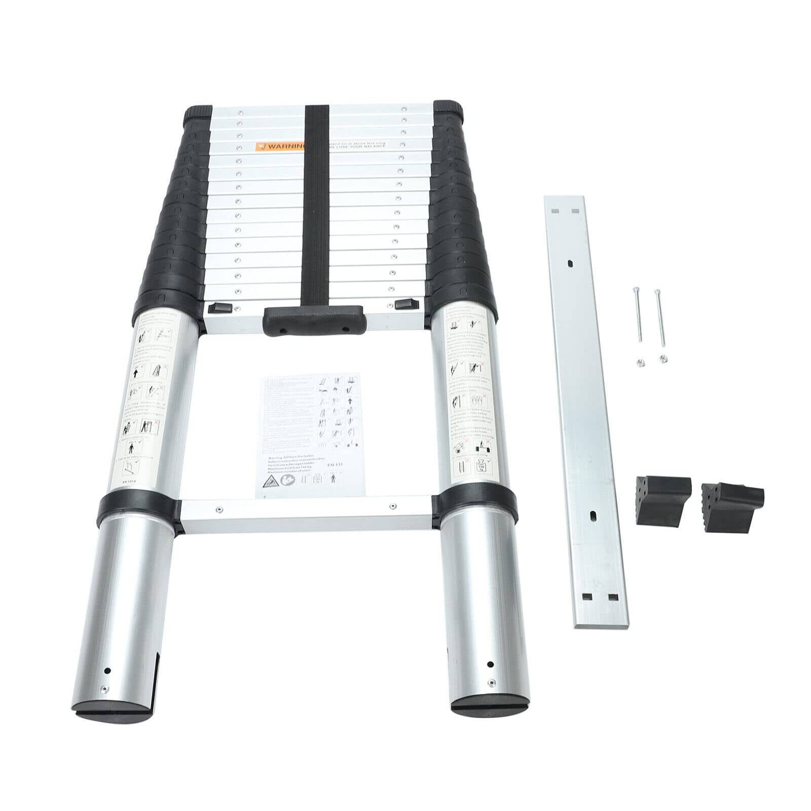 15.5FT/4.7M Telescopic Ladder, Slow Down Design Multipurpose ...