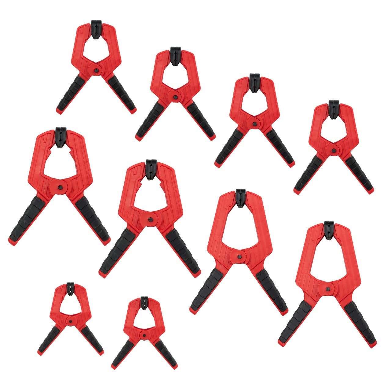 POWERTEC 71625V Heavy Duty Spring Clamp Set from 2" - 4" | 10 Clamps w ...