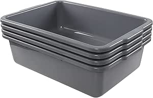 Amazon.com: Yarebest 32 Liter Large Plastic Bus Trays, Commercial Bus ...