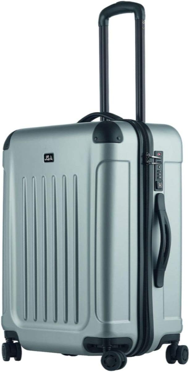 Reisetrolley M, Rollkoffer aus ABS Kunststoff, Reisekoffer mit 4 ...