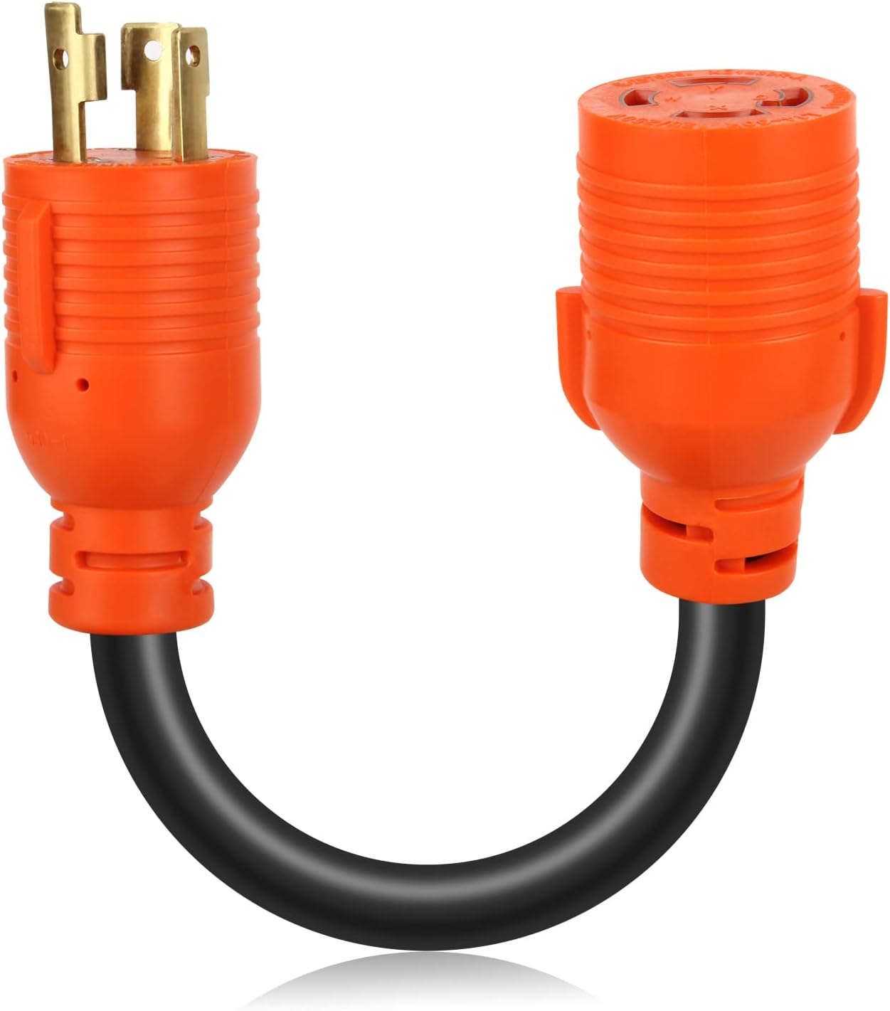 OPL5 NEMA L5-30P Male Plug to L14-30R Female 18 Inch, 4 Prong to 3 ...