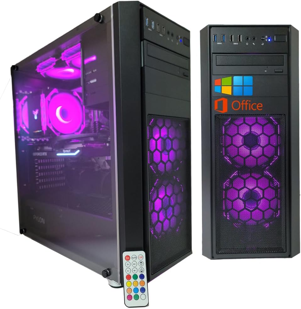 Amazon.co.jp: UフォレストPC WiFi デスクトップパソコン ゲーミングPC (Windows 11 Pro【Office ...