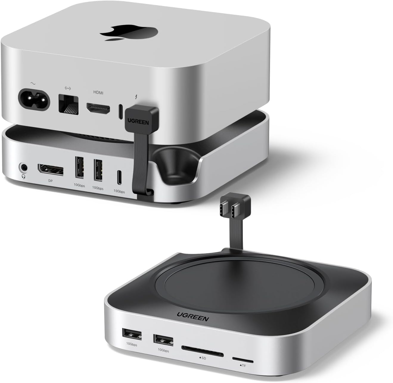 Amazon.com: UGREEN Mac mini M4 Dock and Stand DP Hub for Mac mini M4 ...