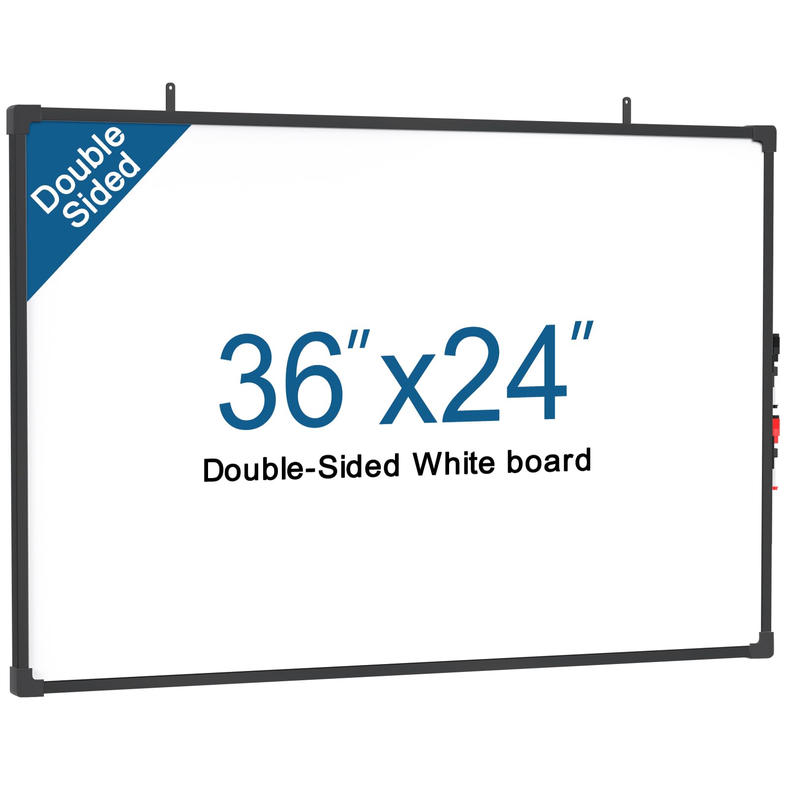 MaxGear Magnetic Dry Erase White Board, 36 X 24 Inches Double Sided ...