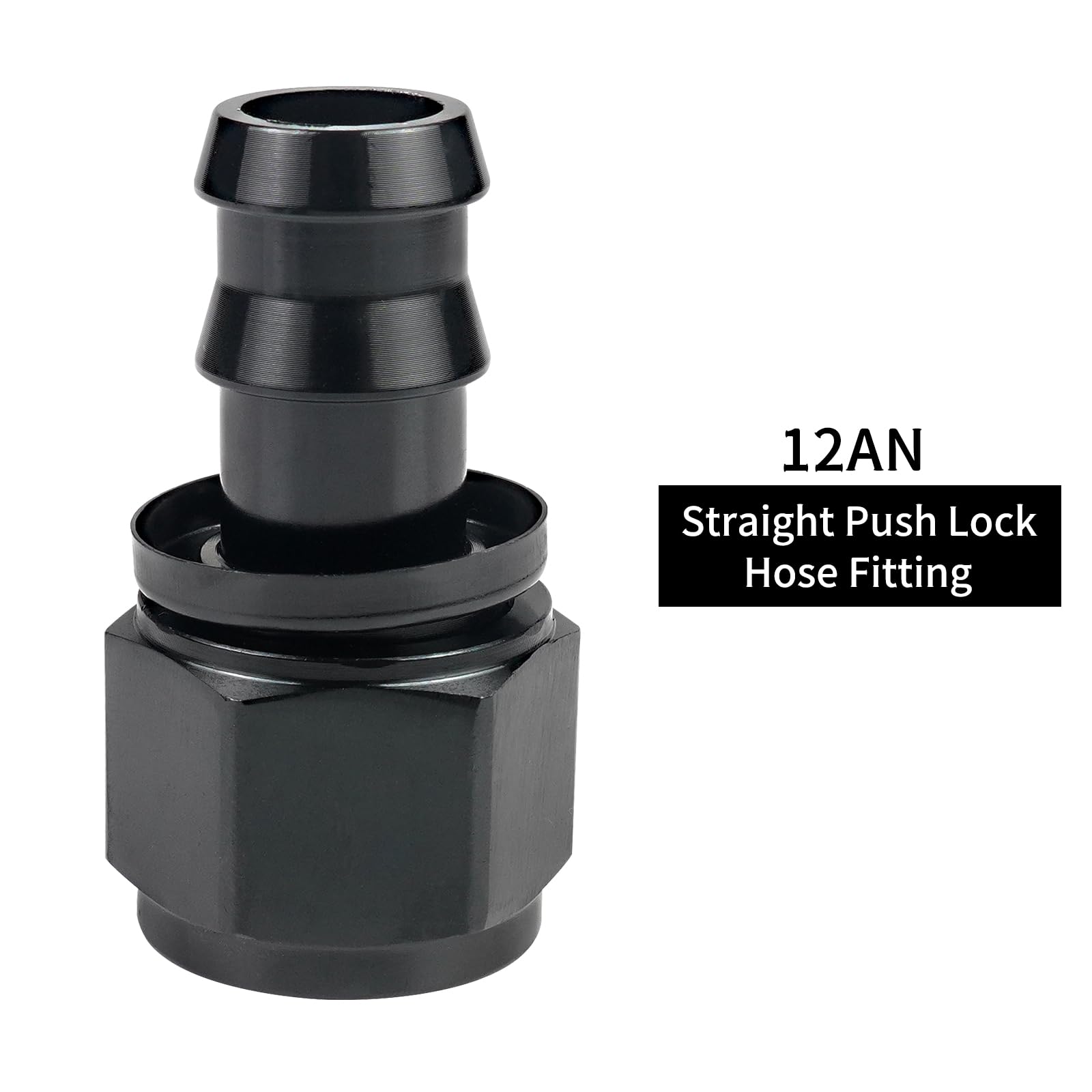 Snapklik.com : 12AN Straight Push Lock Hose Fitting Fuel Line Hose ...