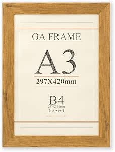 Daisen T01130802 Picture Frame, OA Frame, Bunt, A3, Walnut : Amazon.com ...
