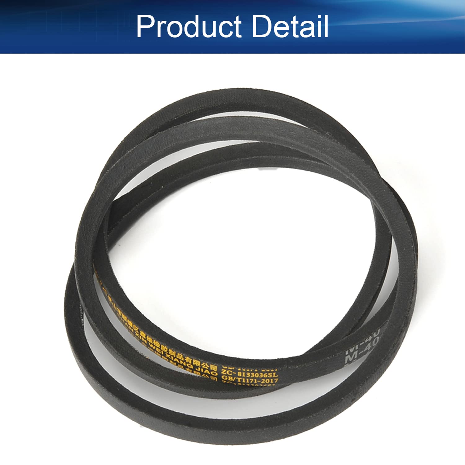 Snapklik.com : Drive V Belt Inner Girth 40 Inch, Rubber M-40 V-Belt ...
