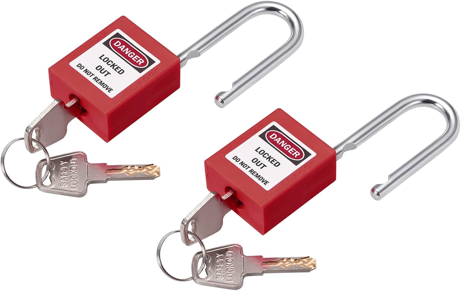 M METERXITY 2 Pack Tagout Lockout - Indoor Outdoor Safety Padlock ...