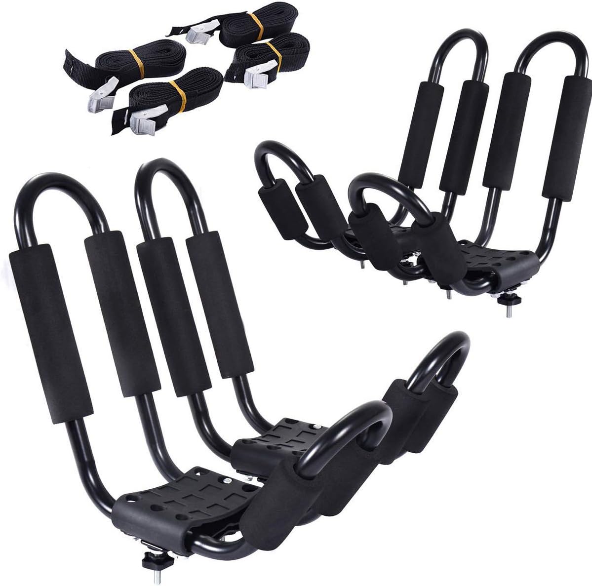 Amazon.com: Goplus 2 Pairs Kayak Roof Rack, Universal Kayak Carrier J ...