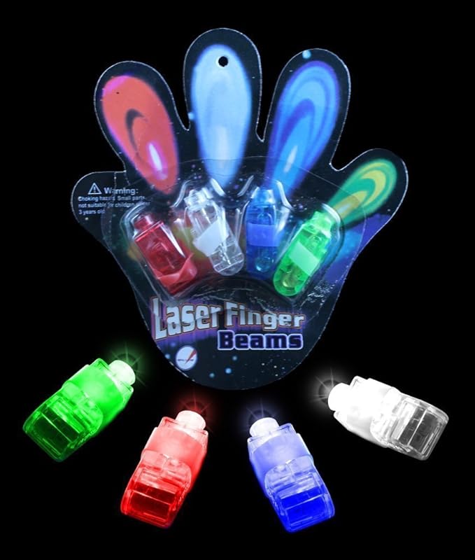 Amazon.com - Laser Finger Beams - 48 ct. box Bright LED finger lights ...