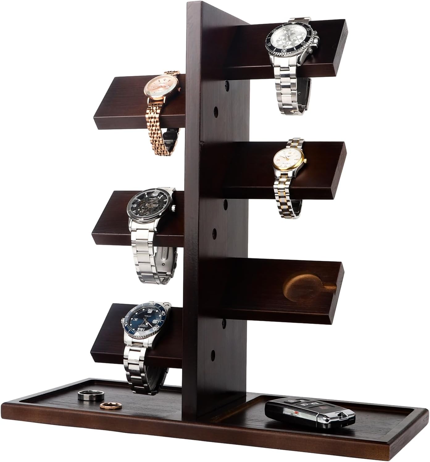 Amazon.com: Father's Day Gift,Watch Holder Stand Charging Station,Watch ...