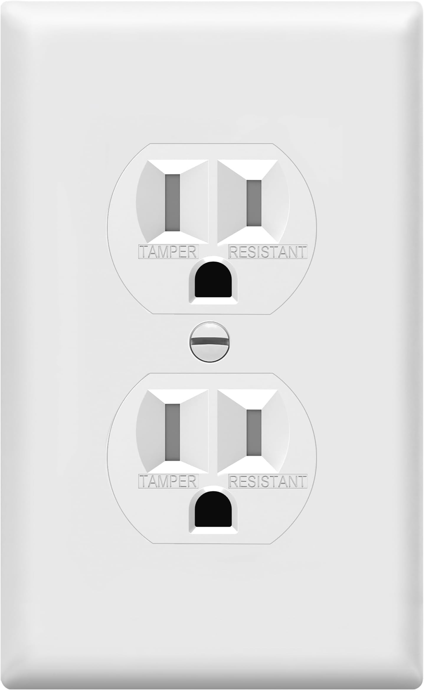 GE Grounding Duplex Outlet, In Wall Receptacle, Tamper Resistant ...
